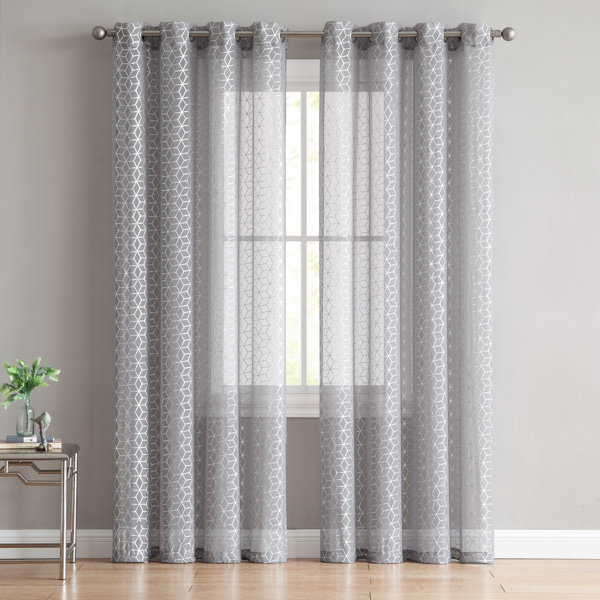 George Oliver Kalesha Polyester Sheer Curtain Panel | Wayfair