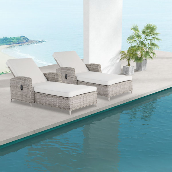 Lark Manor Aviahna Outdoor Wicker Chaise Lounge & Reviews | Wayfair