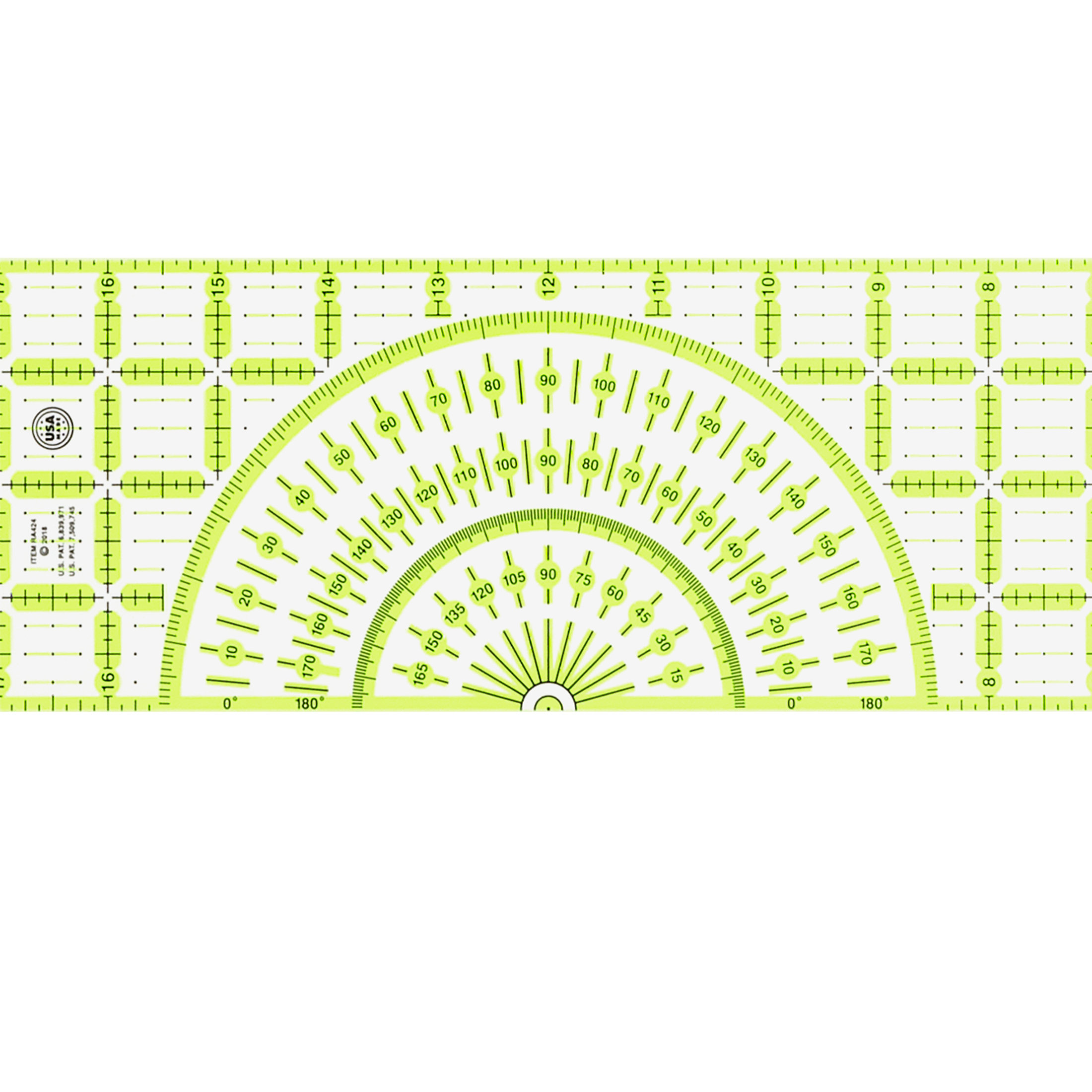 Omnigrid OmniAngle 4" x 24" Protractor Quilting Ruler | Wayfair