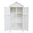 Roomfitters 67 Inch White Fir Wood Outdoor Storage Shed with Double ...