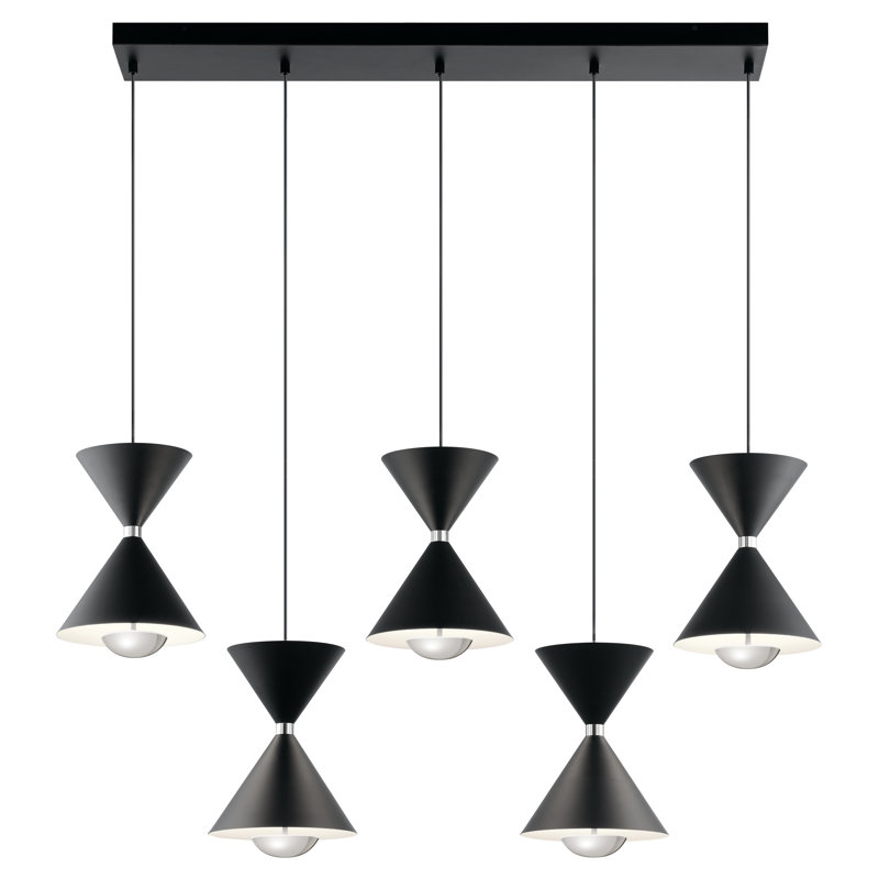 Brayden Studio® Monford 5 - Light Cluster Geometric LED Pendant ...