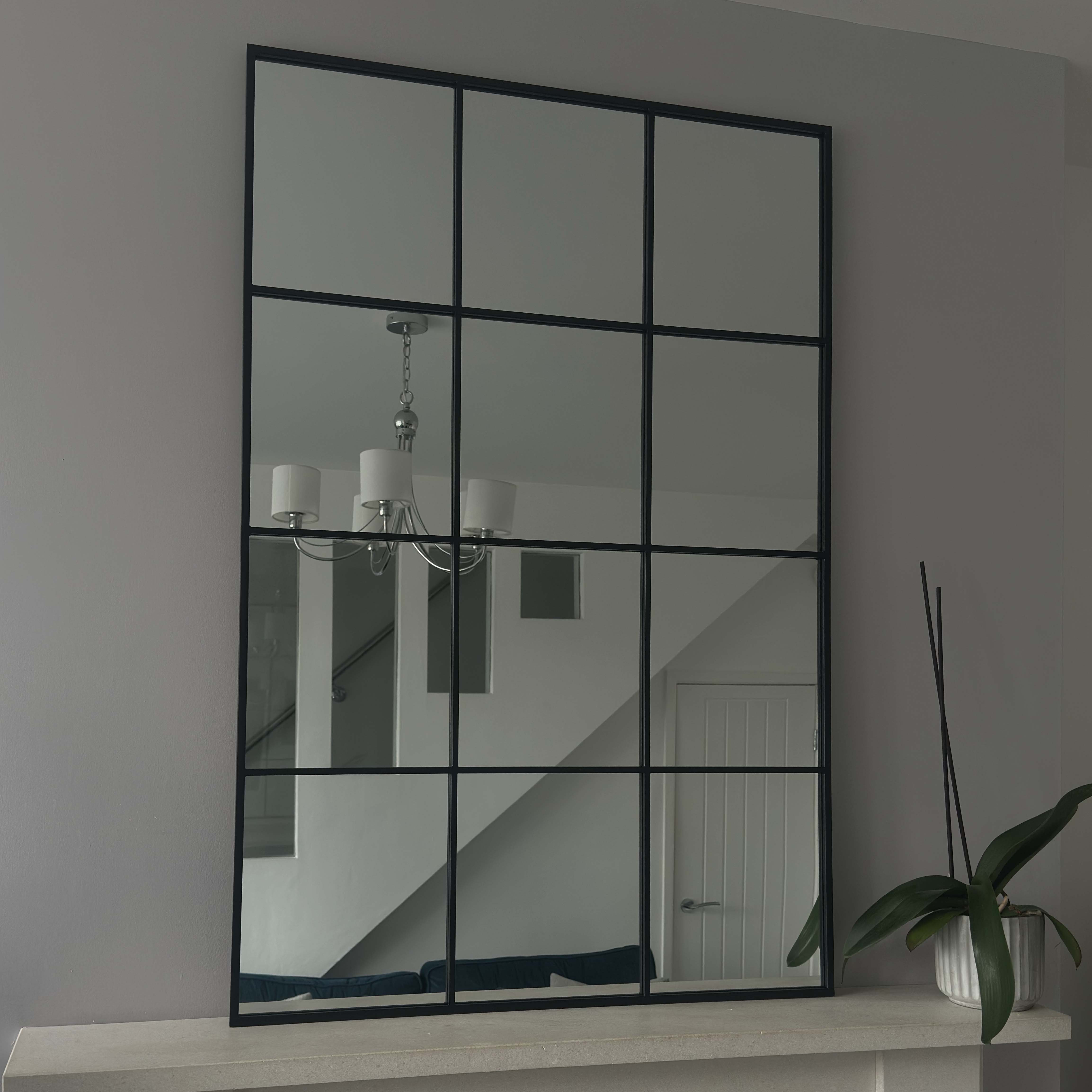 Andrew Gerard Mirrors Rectangle Metal Window Panel Mirror & Reviews ...