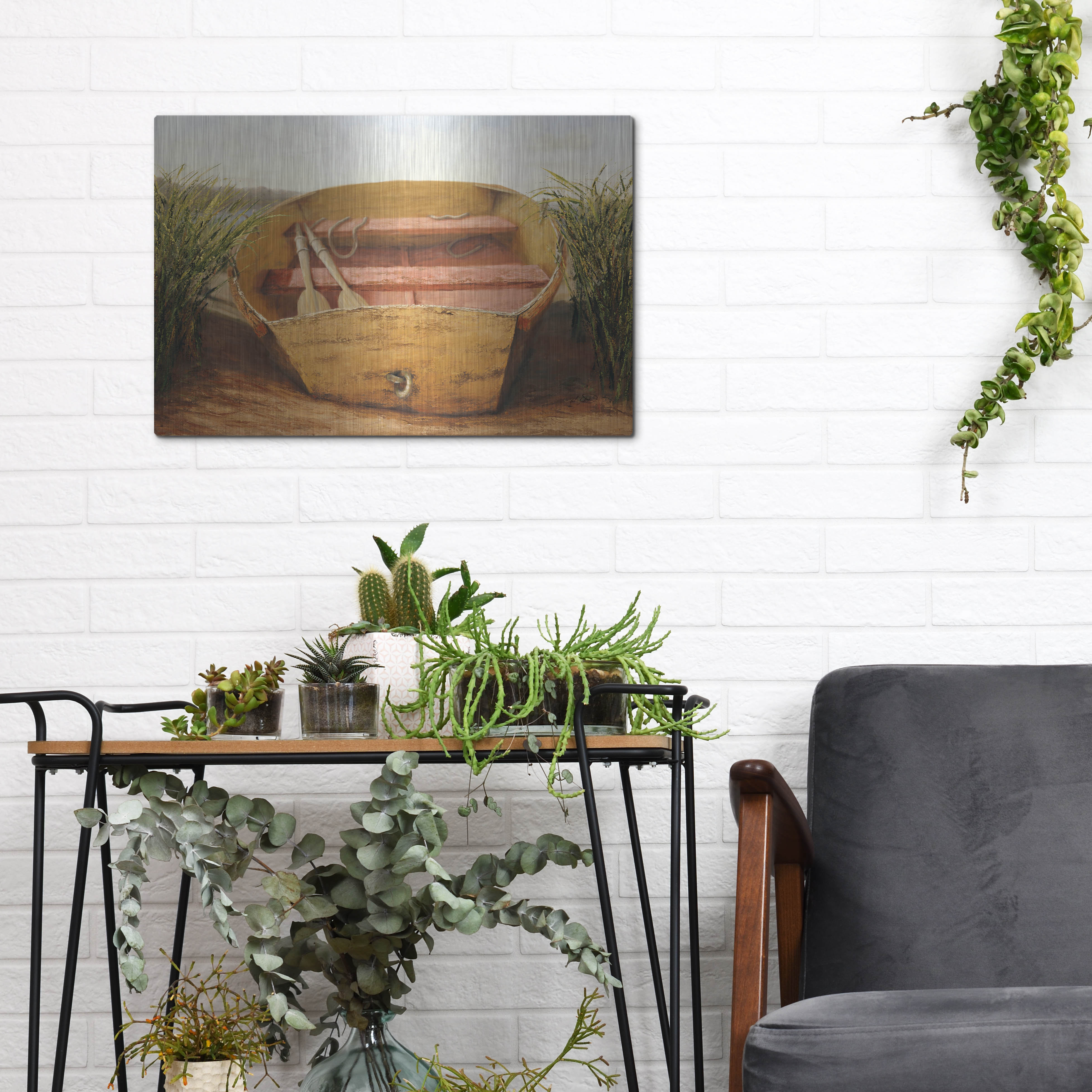 Breakwater Bay ' Beached Dinghy' by Karl Soderlund, Metal Wall Art ...