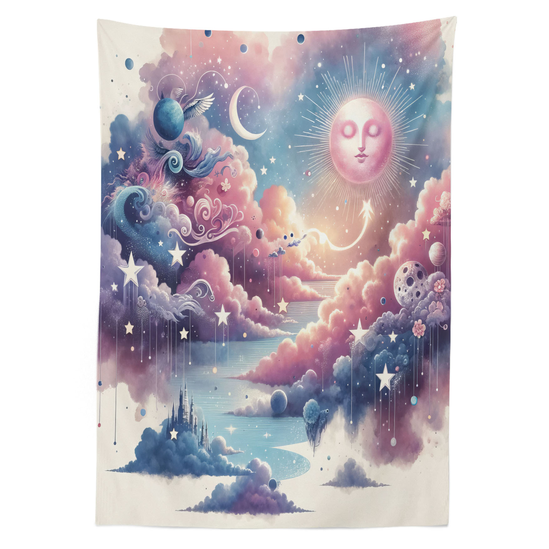 Red Barrel Studio® Inske Rectangle No Pattern Polyester Tablecloth ...