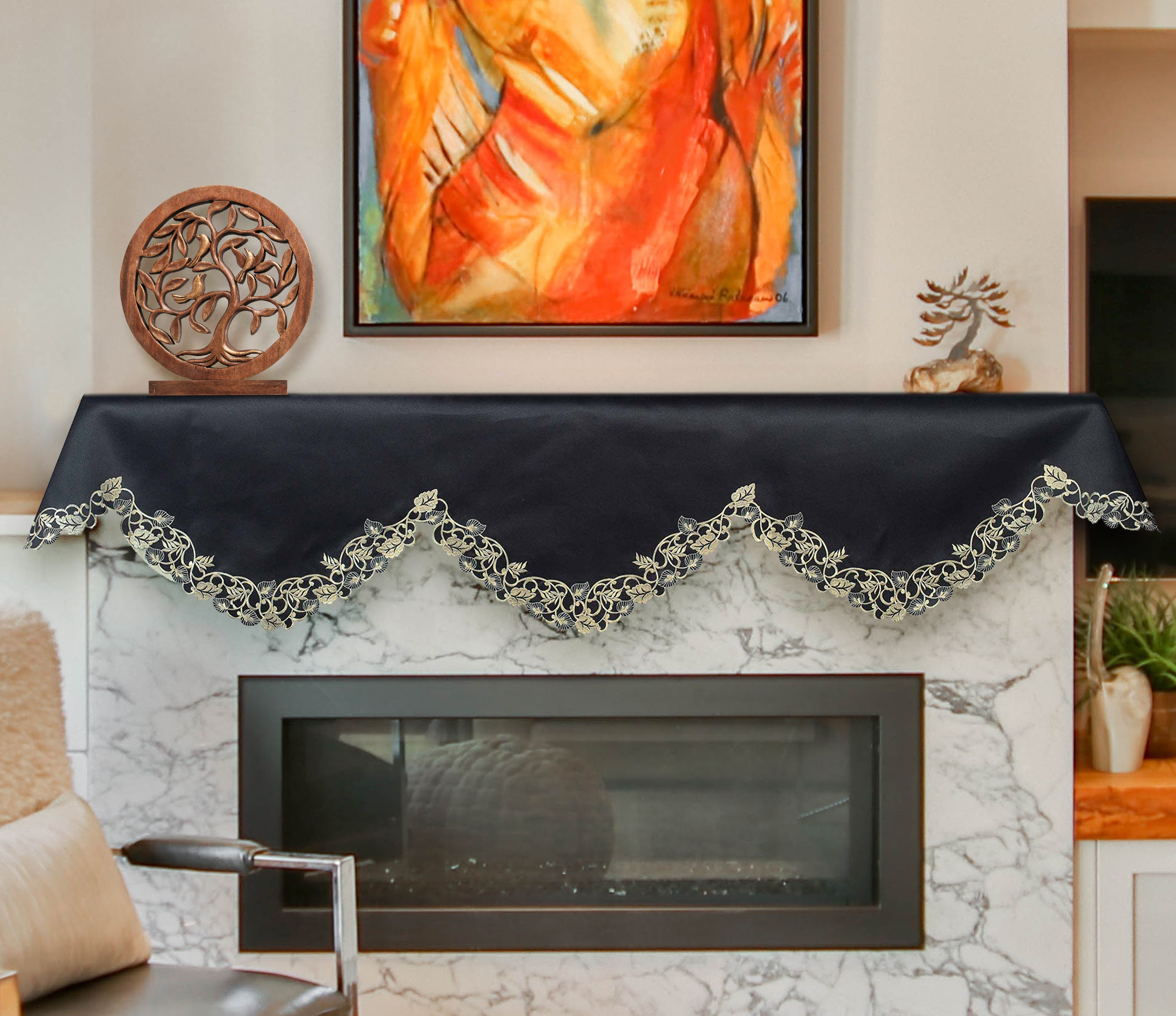 House of Hampton® Faluin Mantel Scarf | Wayfair