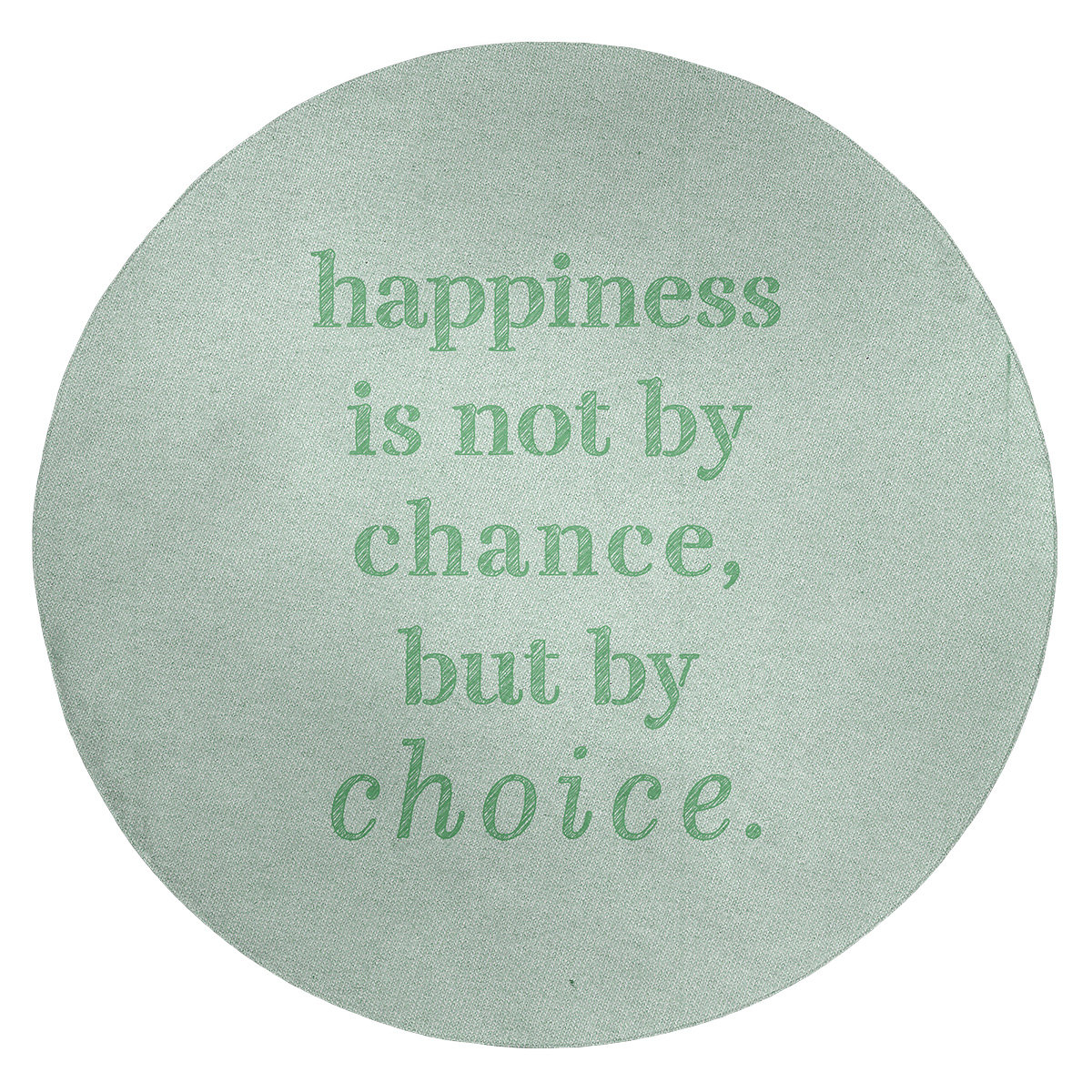 East Urban Home Handwritten Happiness Inspirational Quote Poly Chenille ...