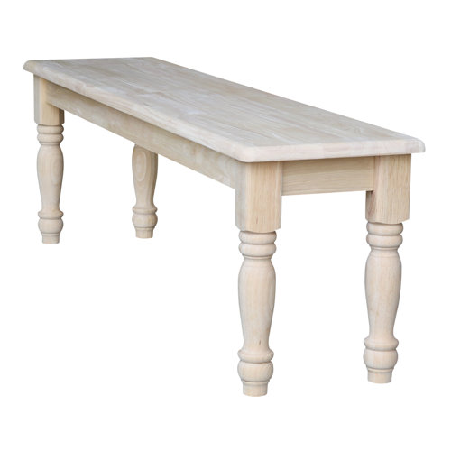 August Grove® Mary-Jo Solid Wood Bench & Reviews | Wayfair