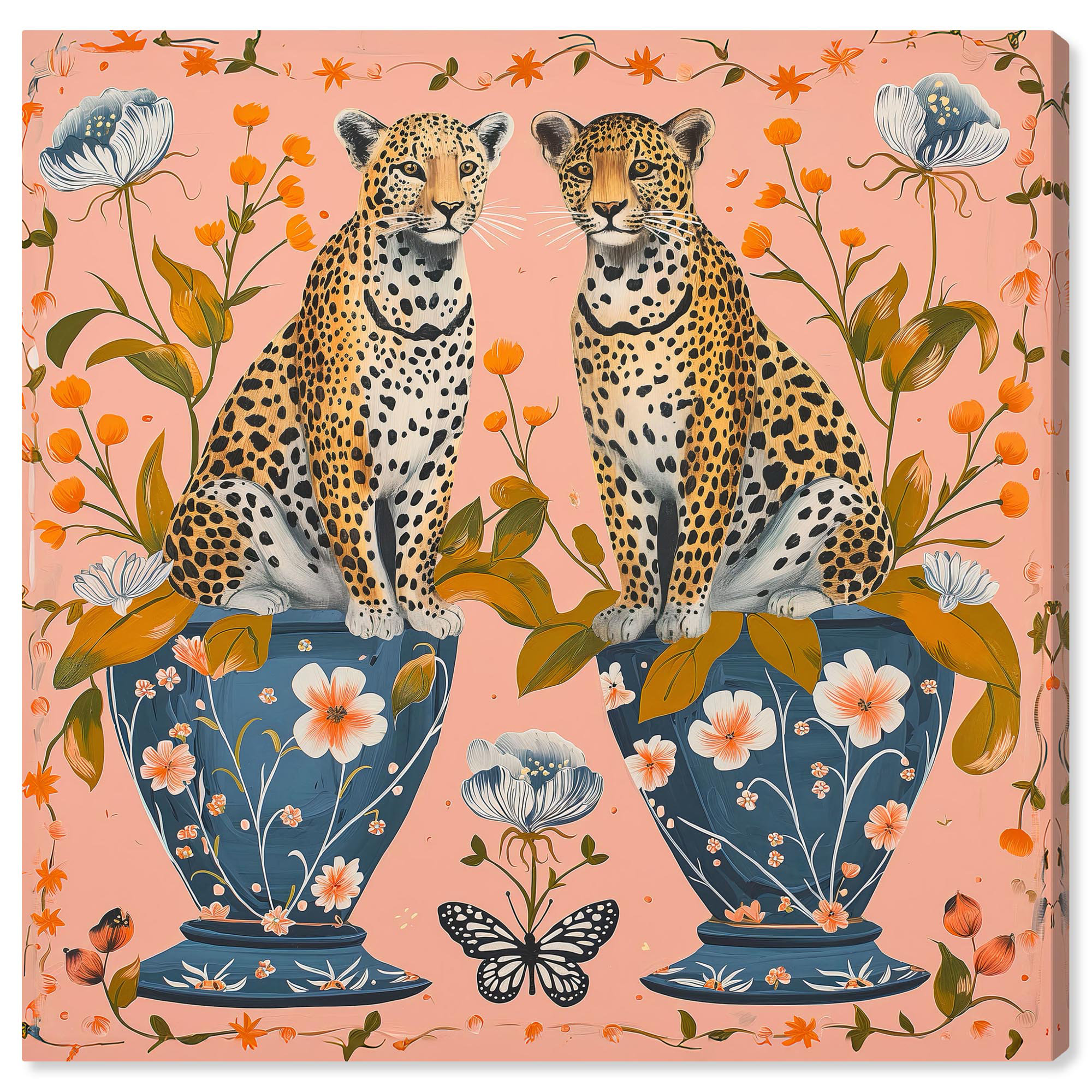 Art Remedy Teatime Canvas Chinoiserie Art by Art Remedy | Wayfair