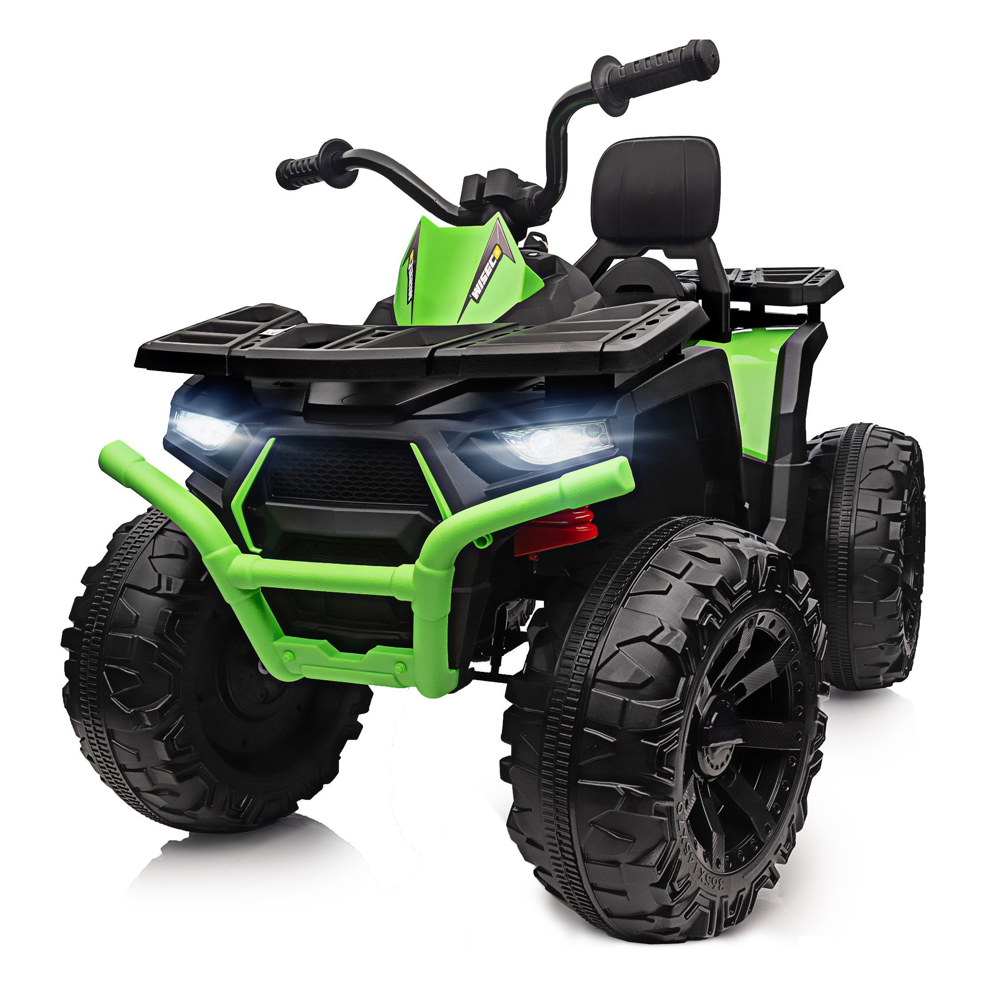 Outfunny 24v Ride on Toys, 2-Seater Kids Atv 4 Wheeler with Bluetooth ...