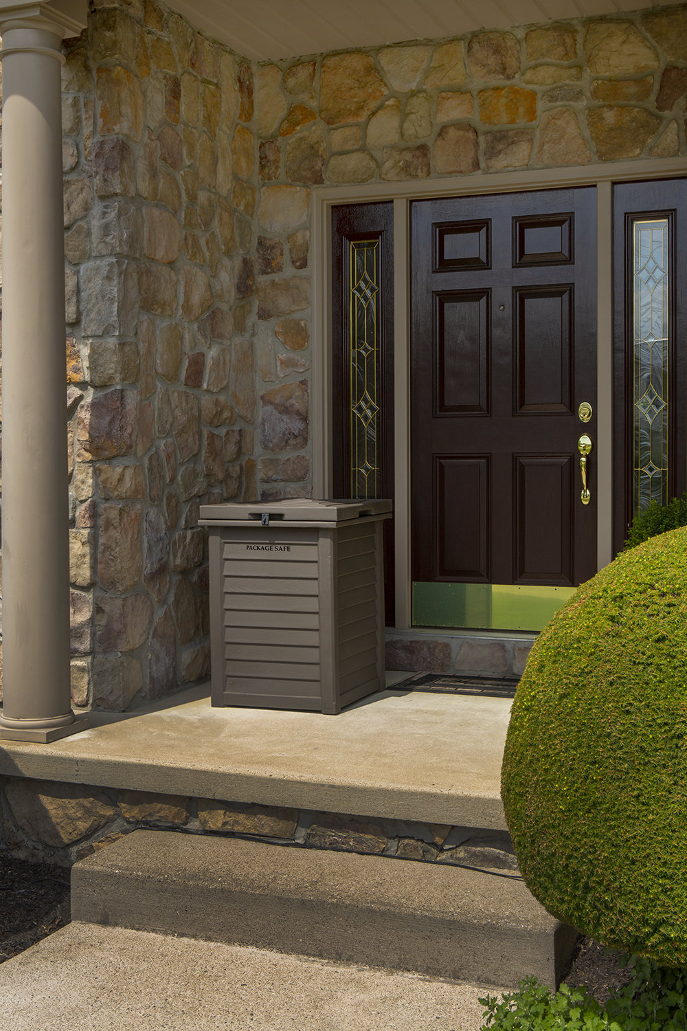 Good Ideas Teak Package Delivery Safe - Dark Granite - Wayfair Canada