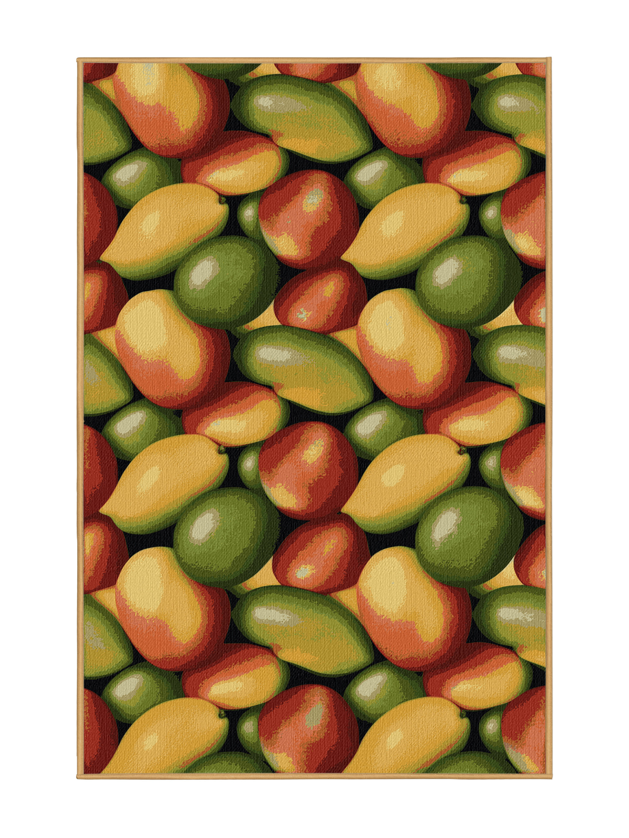 Dakota Fields Washable Mango Tommy Atkins Fruits Area Rug | Wayfair
