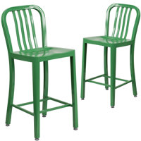 Green Counter Height Bar Stools You'll Love | Wayfair