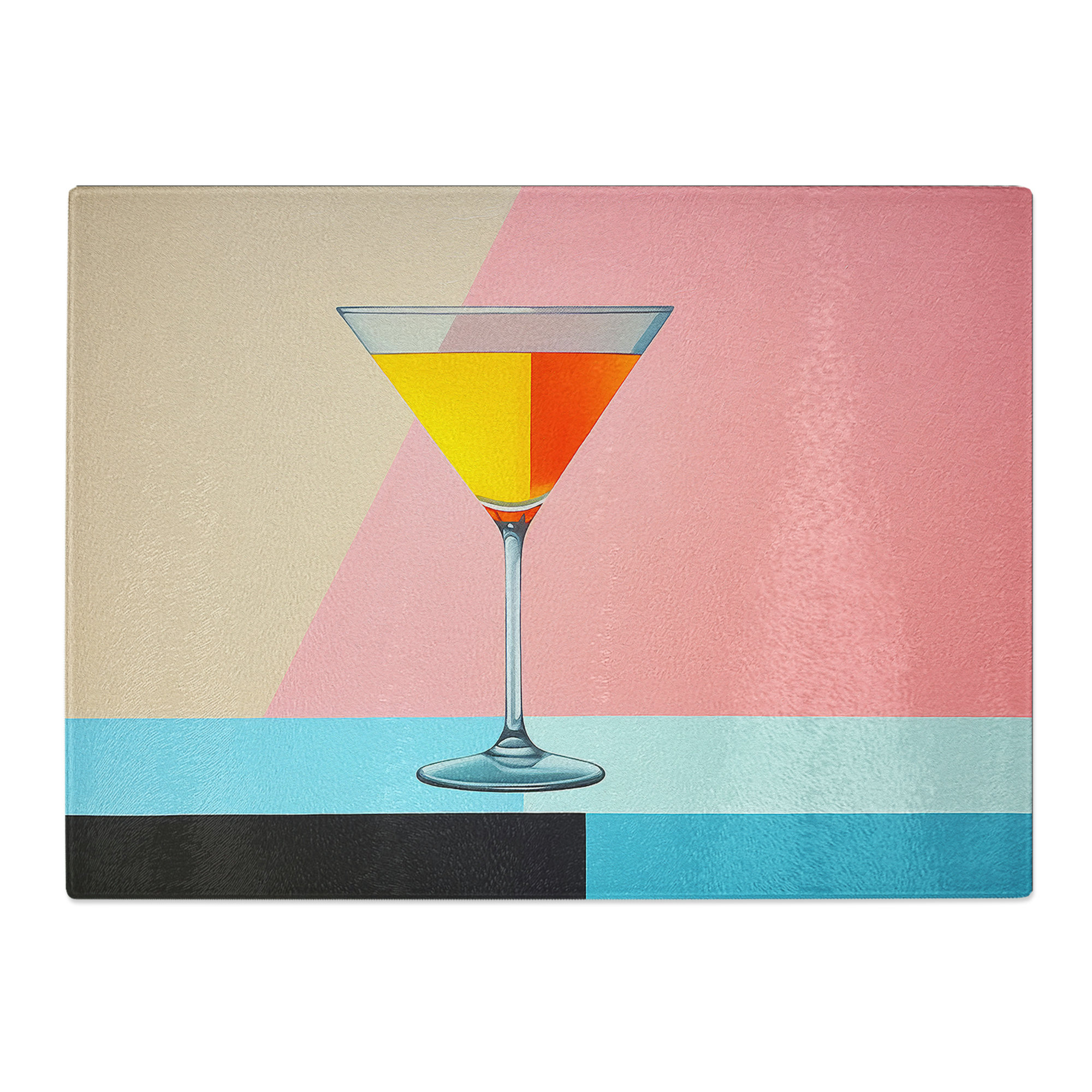 17 Stories Cocktail Minimalism Glass Chopping Board | Wayfair.ie