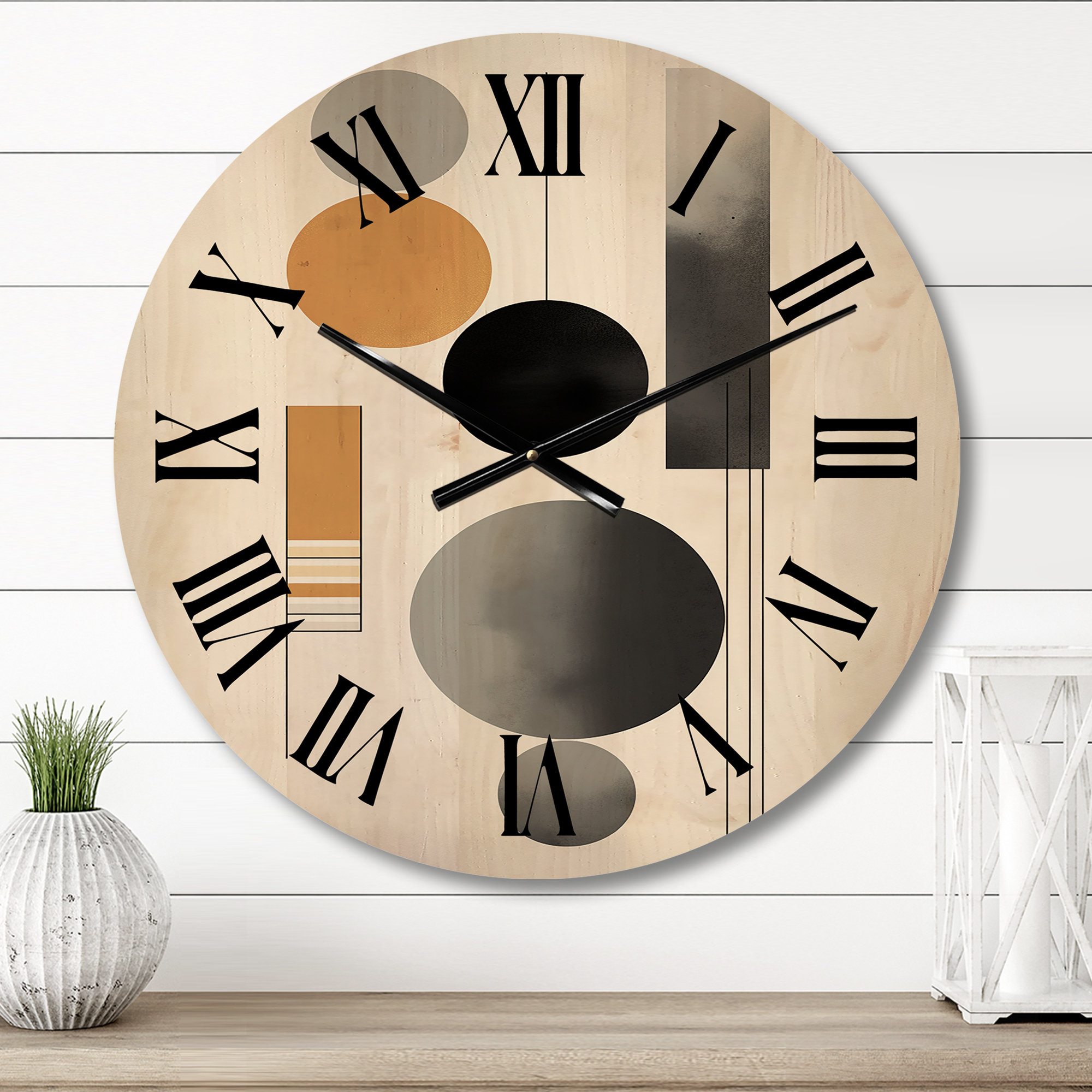 East Urban Home Minimal Circular Geometric Illustration VII - Modern ...