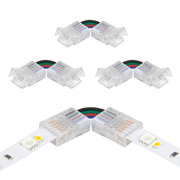 Armacost Lighting 4pk - 5-pin RGBW Corner Connector | Wayfair