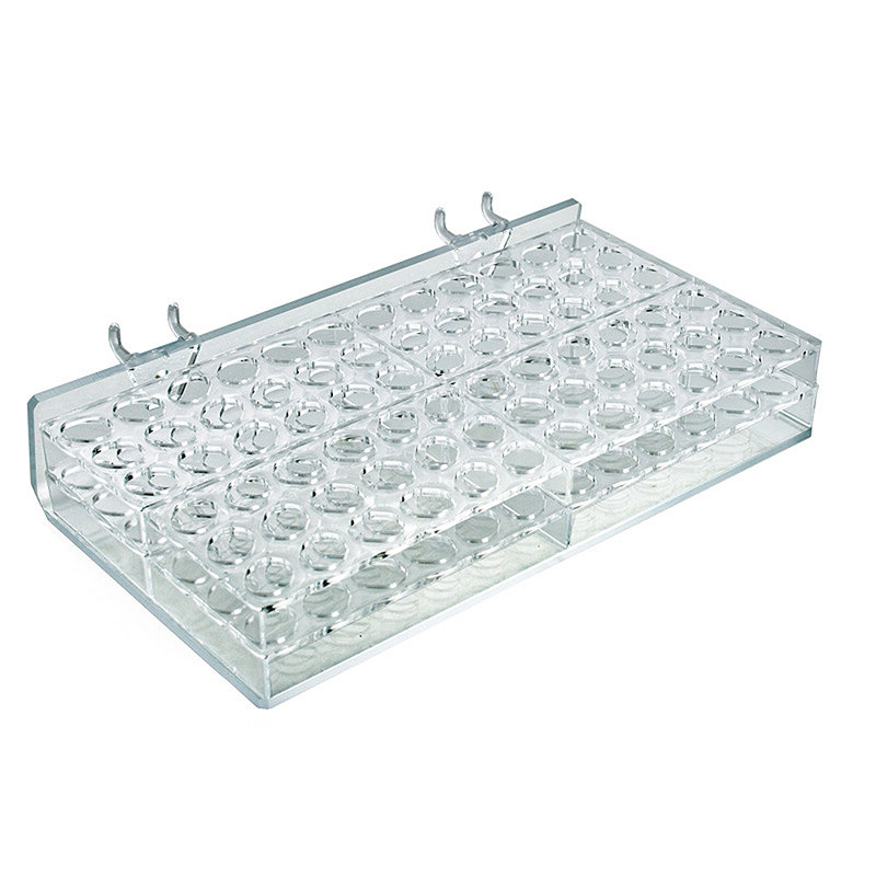 Azar Displays 72-Compartment Tray - oval slot .5" x .625" Diameter, 2 ...