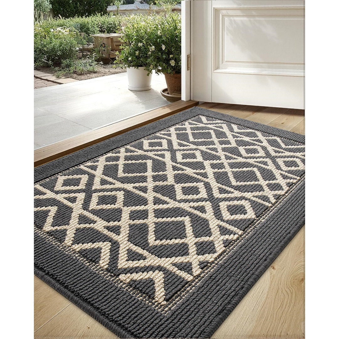 Dakota Fields Entryway Floor Mat, Deep Mud Removal And Water Absorption ...