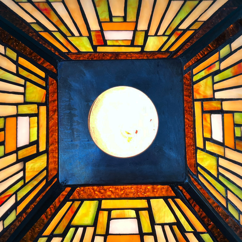 Darby Home Co Tiffany Lamp Shade 12 Inches Wide Amber Brown Mission ...