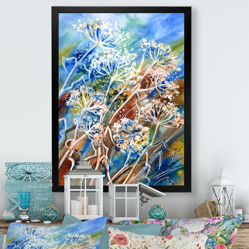 August Grove® Abstract Umbrella Forest Plants Painting - Traditional ...
