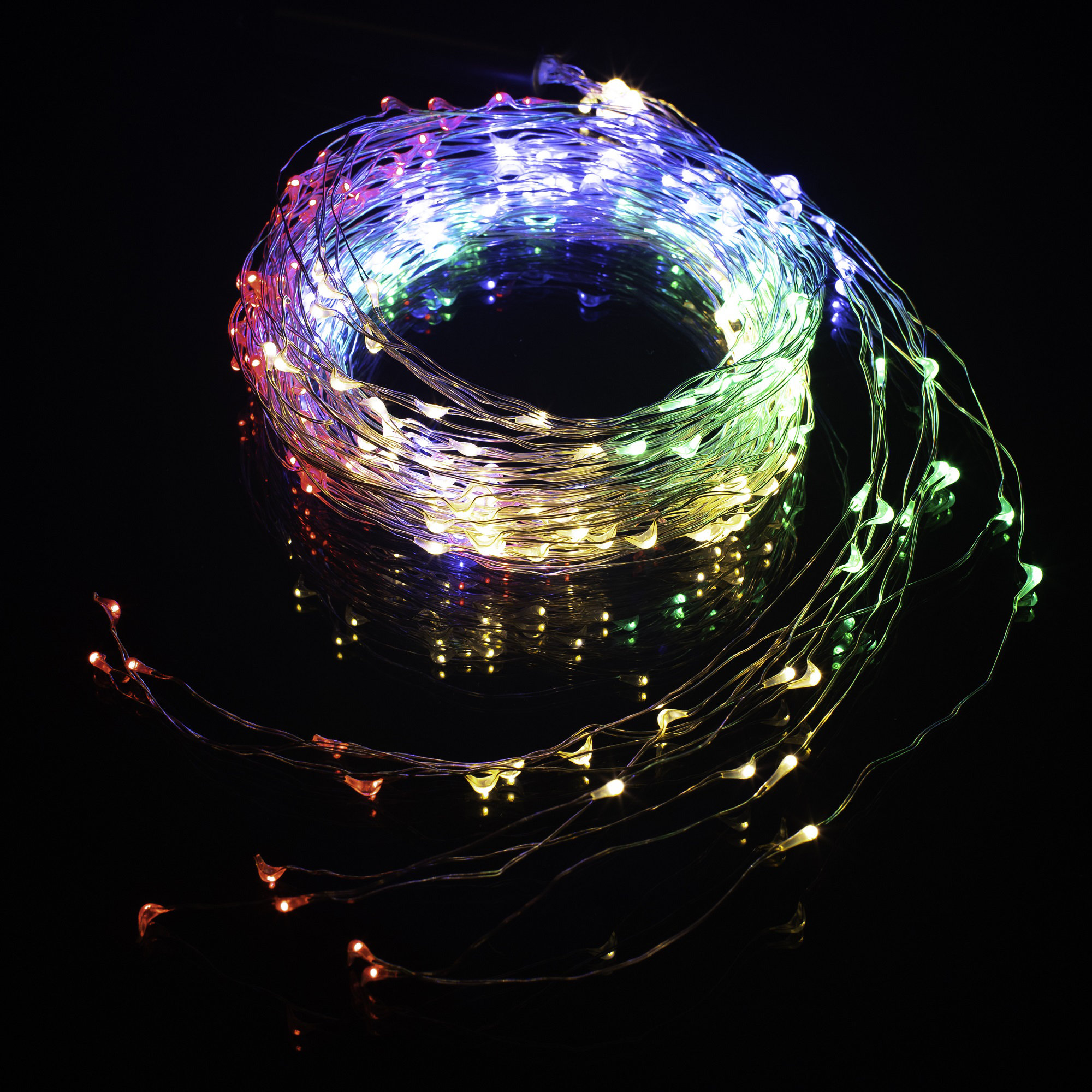 Latitude Run® Carsdale Electric Multi Strand LED Fairy String Lights ...