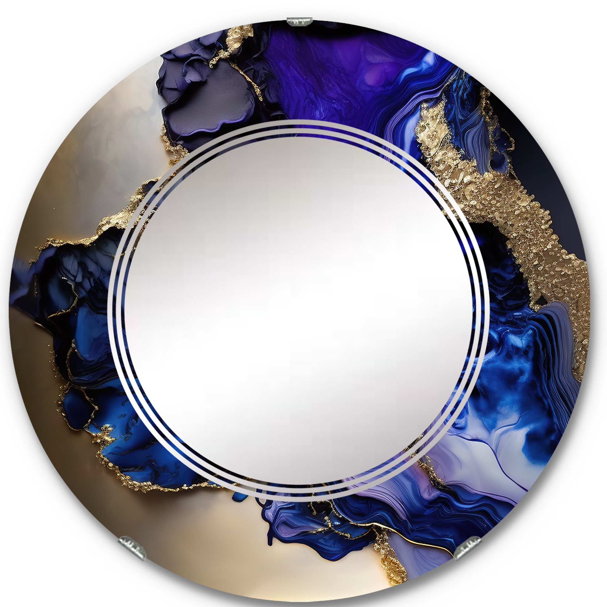East Urban Home Pieze Abstract Geode Gold And Purple Marble - Abstract ...