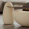 Orren Ellis Dantas Round Cute Cream Coffee Table for Living Romm ...