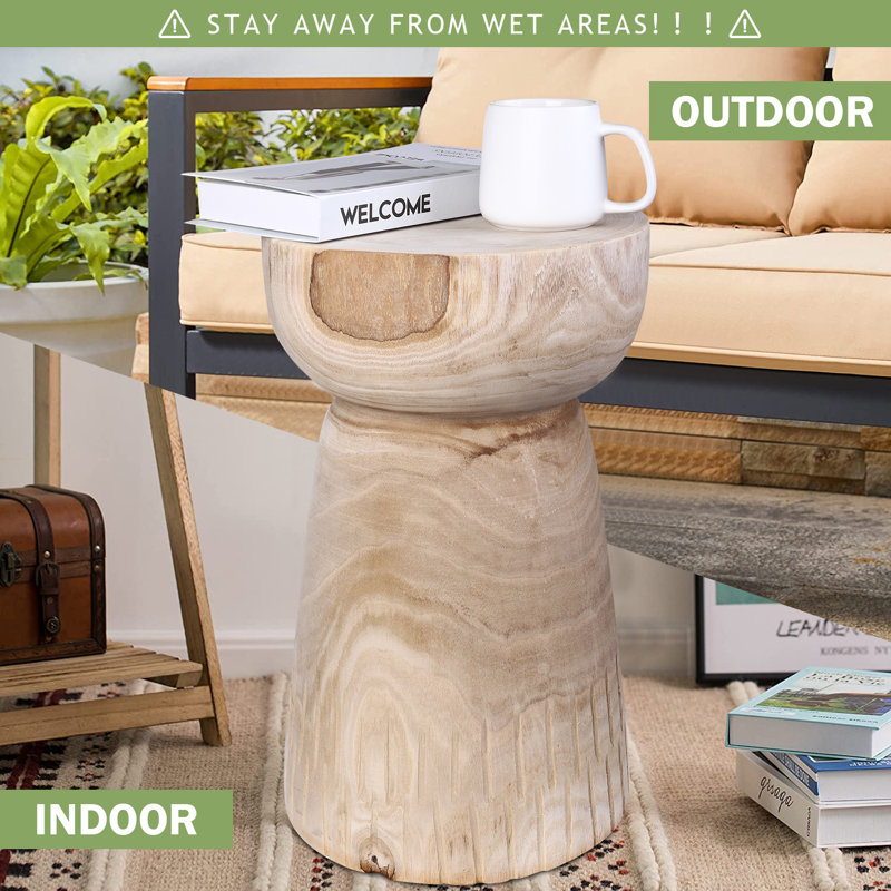 Union Rustic Leory Solid Wood End Table | Wayfair