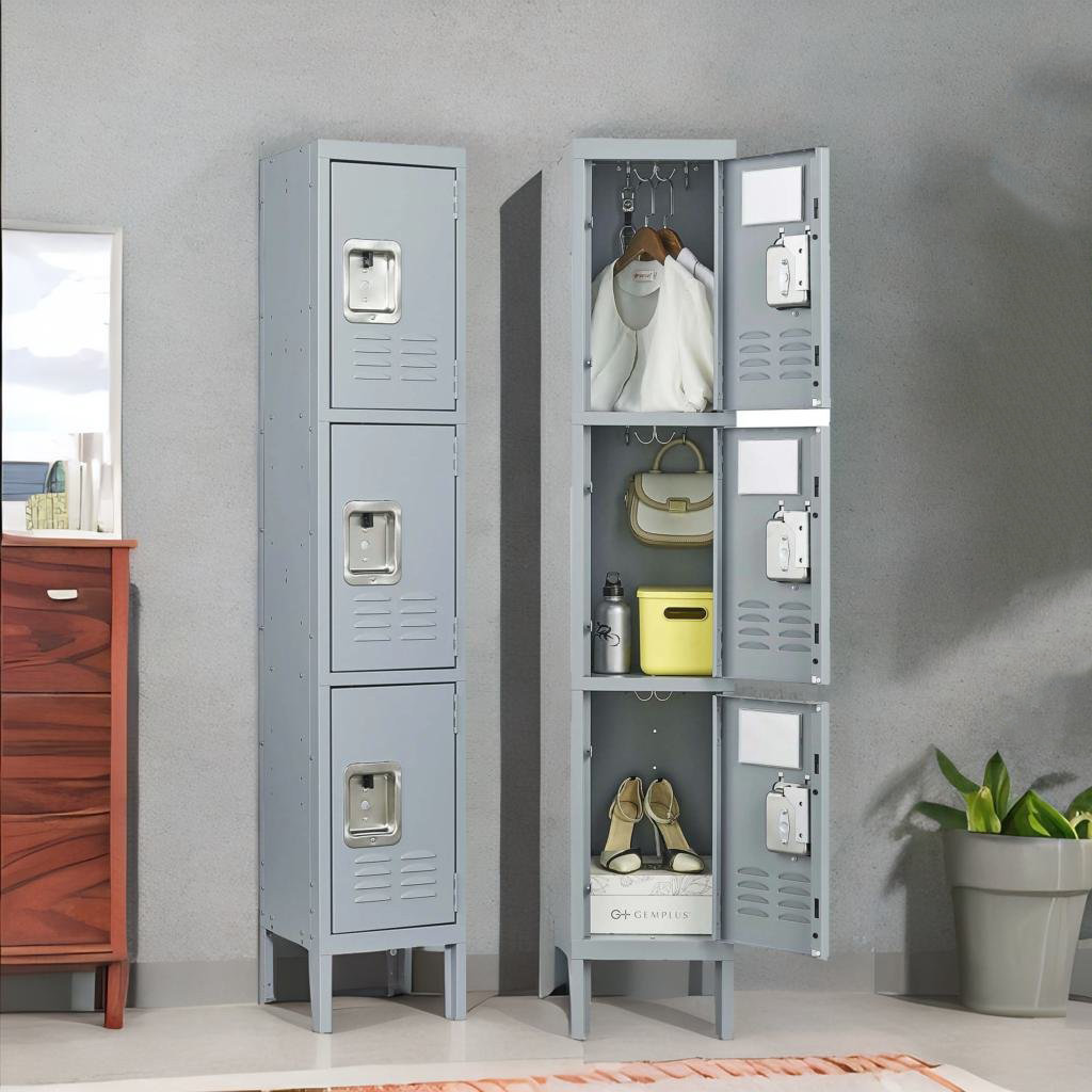 MERYT 3 Door 66"H Metal Lockers With Lock - Wayfair Canada