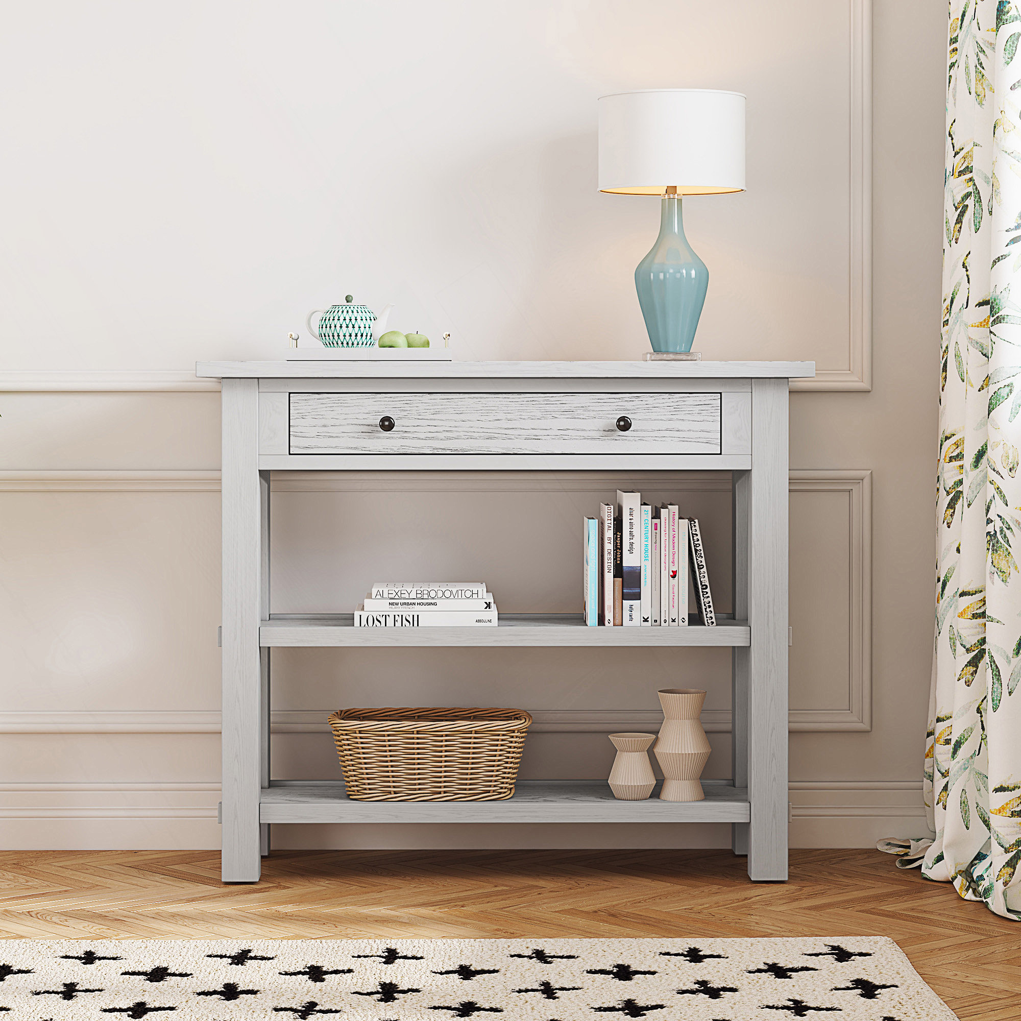 Lark Manor™ Entryway Table With Storage, Retro Console Table With ...
