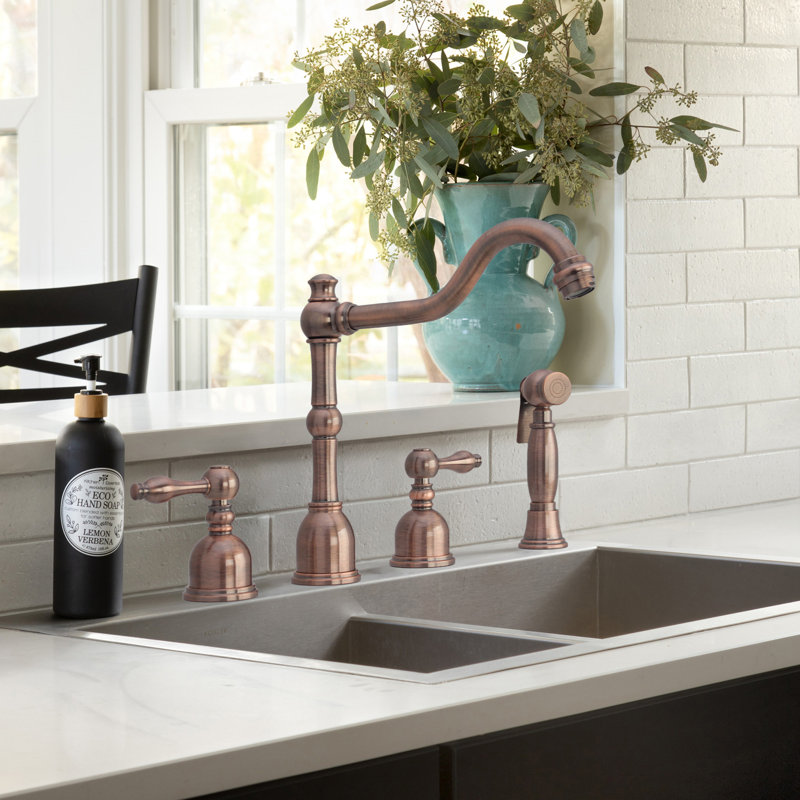 Akicon Kitchen Faucet with Side Spray & Reviews | Wayfair