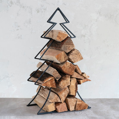 Nappanee 20.5'' W Metal Log Rack | AllModern