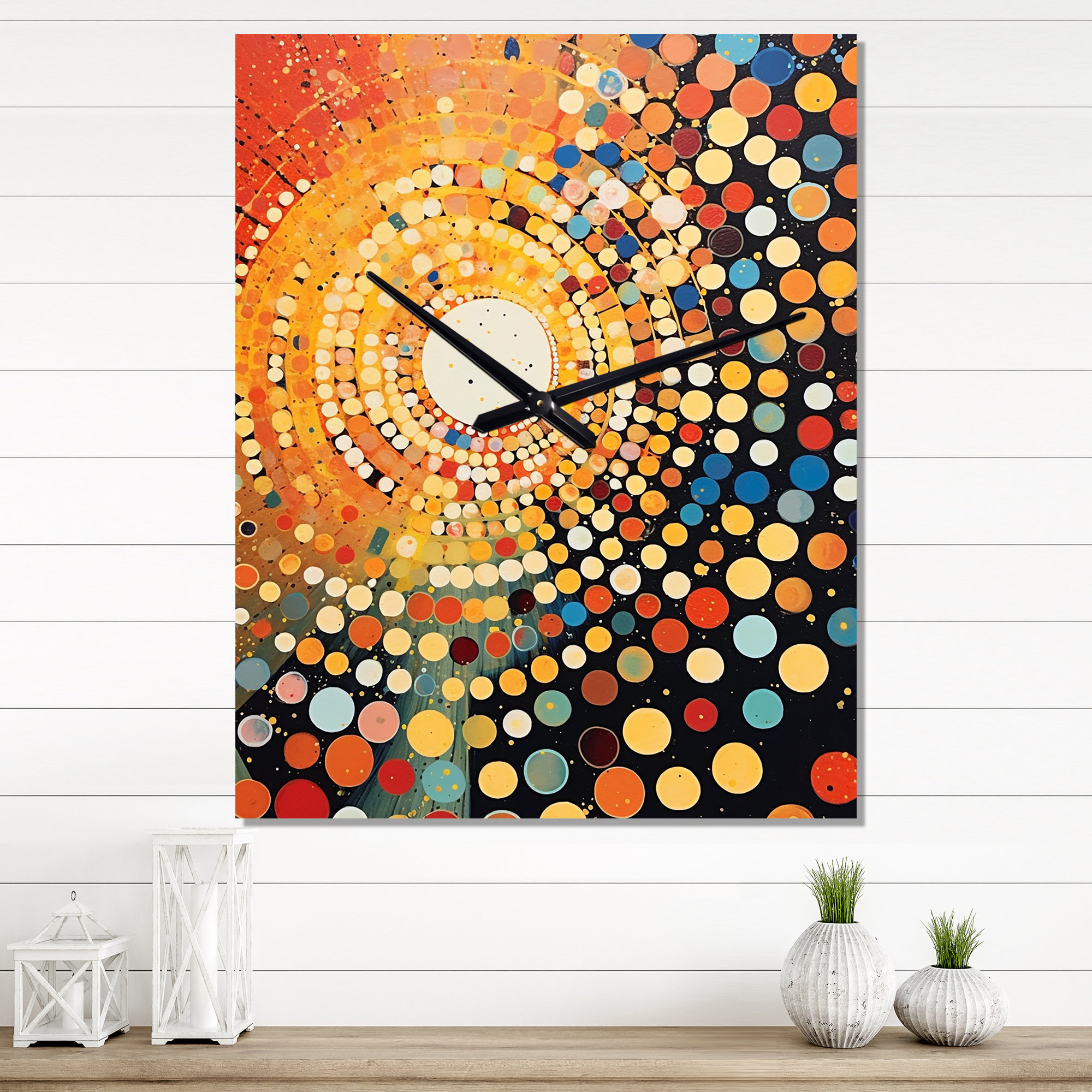 Design Art Aboriginal Circular Dot Amber Compositions I - Transitional ...