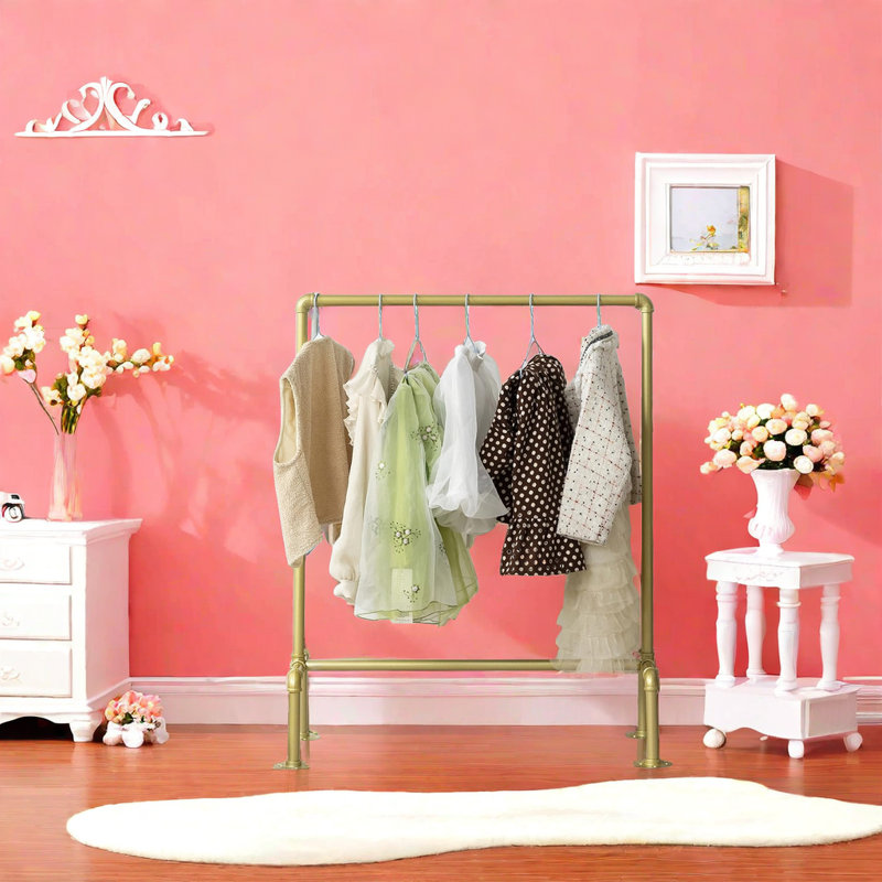 Rebrilliant Owena Iron Clothing Rack | Wayfair