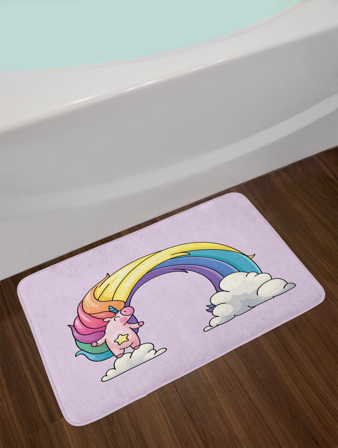 East Urban Home Rainbow Bath Rug | Wayfair