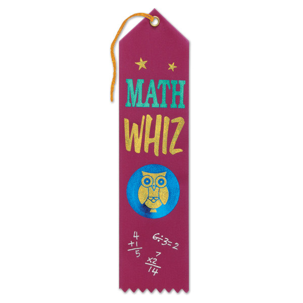 The Beistle Company Math Whiz Award Ribbon | Wayfair