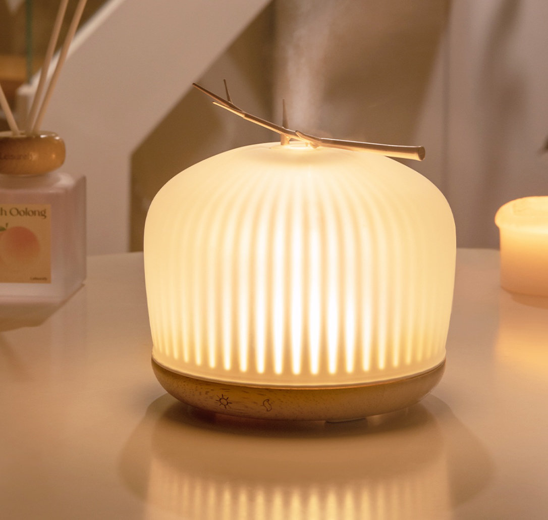 Symple Stuff 230ML Glass Aroma Diffuser for Women, Ultrasonic Cool Mist ...