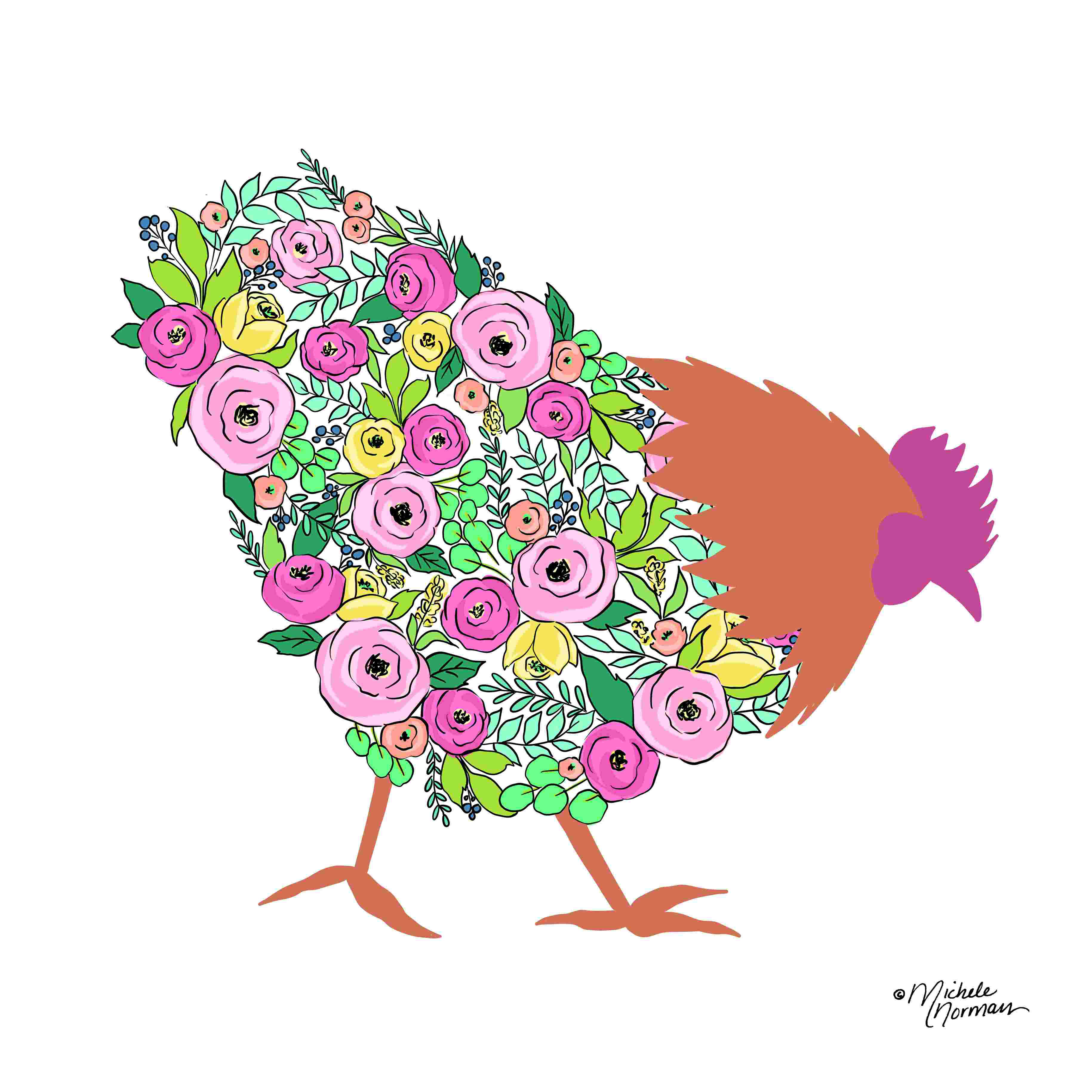Trinx Floral Rooster - Wayfair Canada