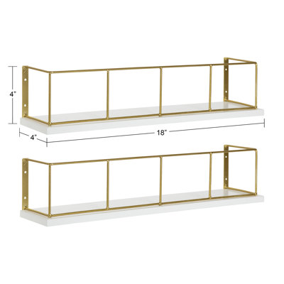 Mercer41 Cazeau 2 Piece Floating Shelf & Reviews | Wayfair
