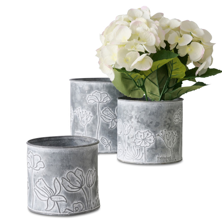 August Grove® Ajhar -3 Piece Zinc Cachepot Set - Wayfair Canada