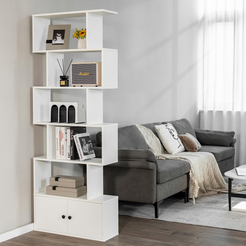 Wade Logan® Bajulal Geometric Bookcase "& Reviews" | Wayfair