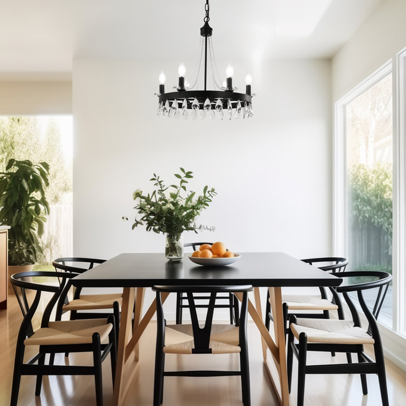 House of Hampton® Darhl 6 - Light Dimmable Geometric Chandelier | Wayfair