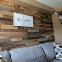 Heirloum(tm) Reclaimed Wood Wall Paneling in Tan & Reviews | Wayfair