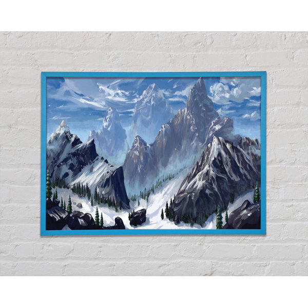 Union Rustic Sharp Mountain Snow by Unkown - Single Picture Frame Art ...