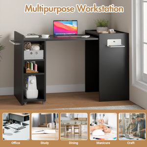 Ebern Designs Extendable Folding Dining Table | Wayfair