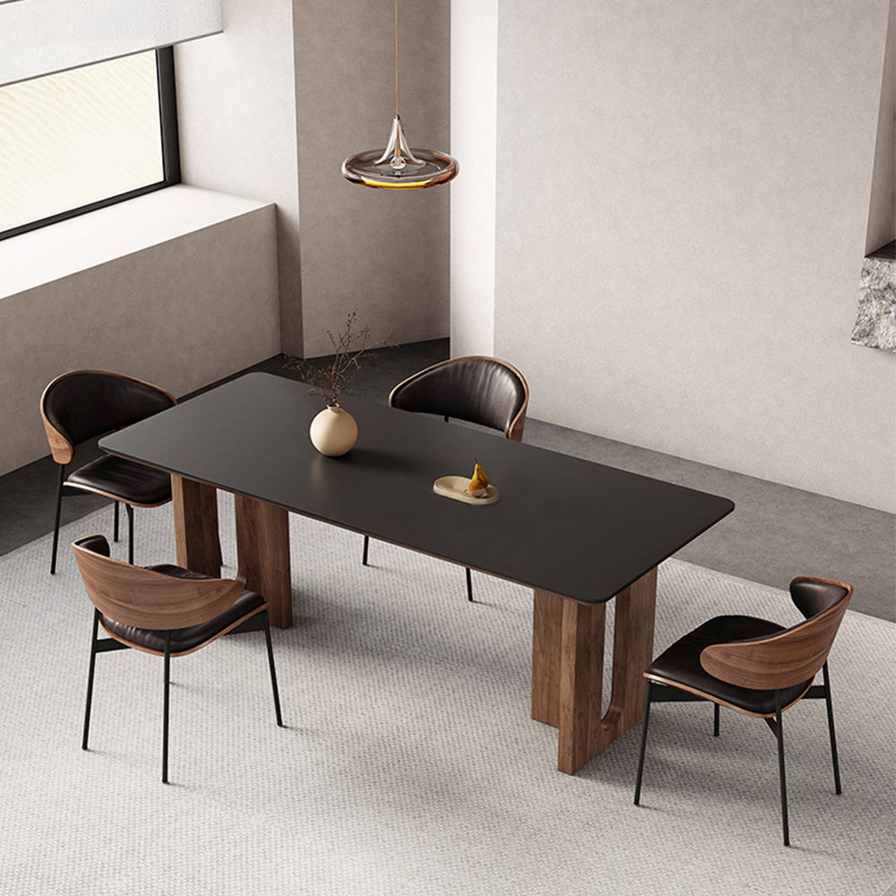 Elamer Home modern simple dining table sets | Wayfair