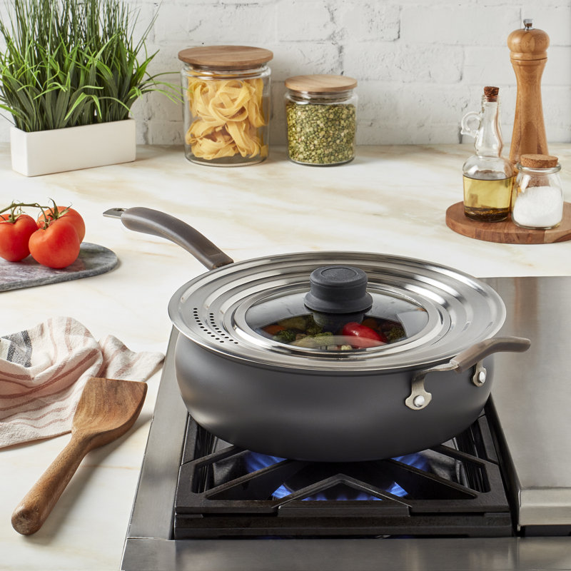 Denmark Tools for Cooks 12 in Stainless Steel Glass Universal Lid Cover ...