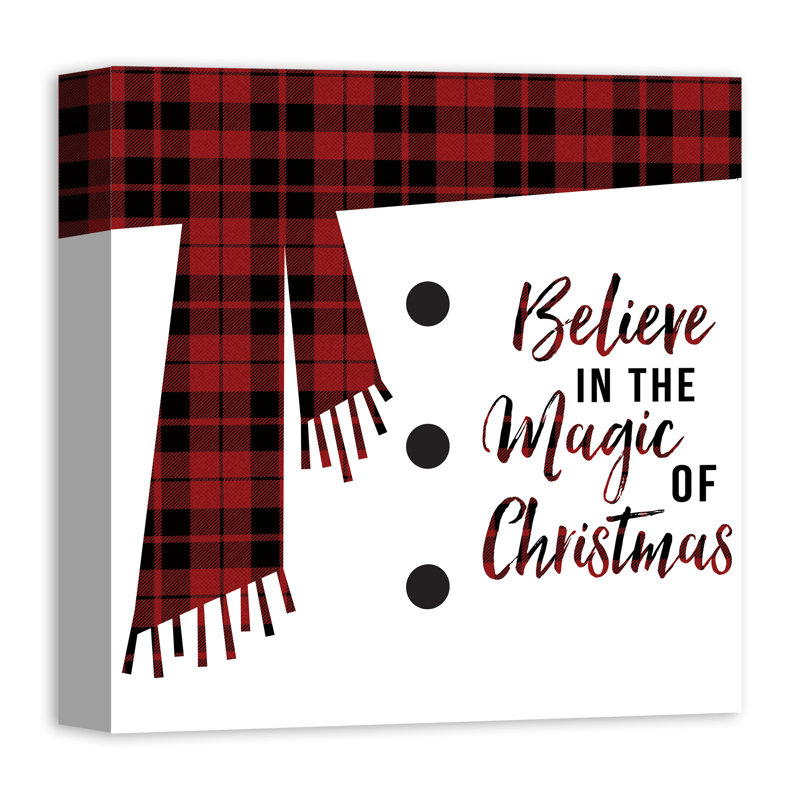 Wrought Studio™ Believe in the Magic of Christmas - Textual Art Print ...