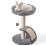 George Oliver Small Cat Tree Tower With Scratching Post, Modern Kitten ...