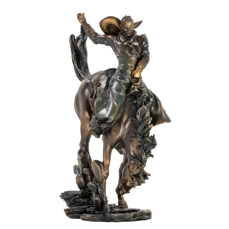 Design Toscano Wild West Bronco Buster Figurine & Reviews | Wayfair