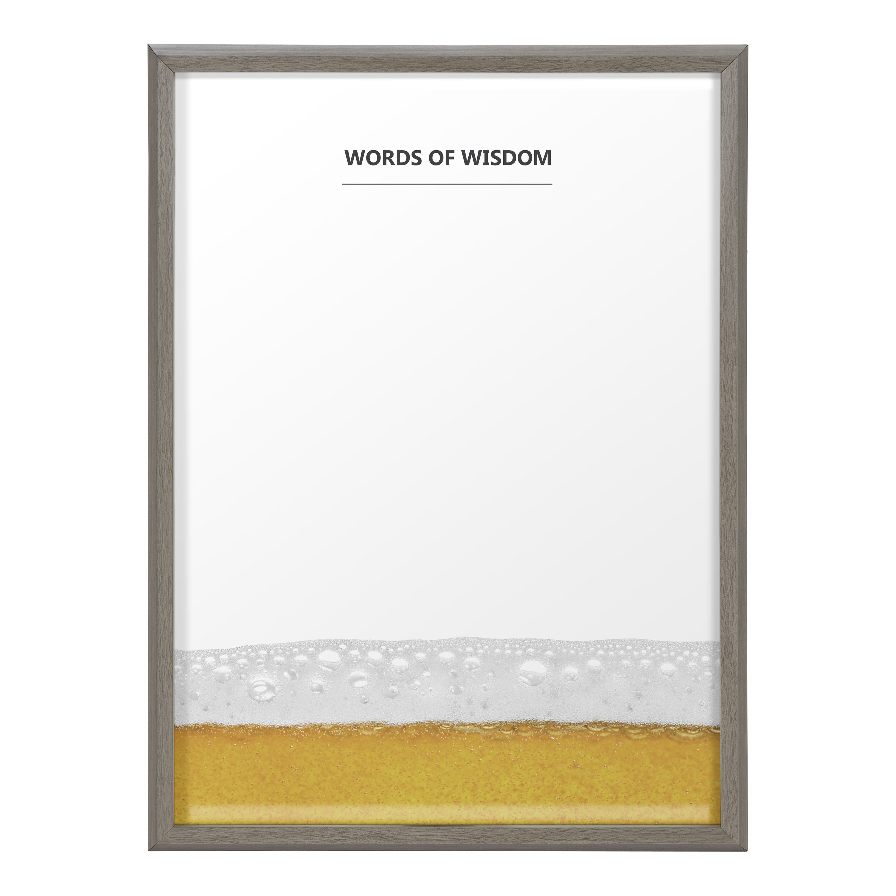 Latitude Run® Blake Beer Words of Wisdom Wall Mounted Dry Erase Board ...